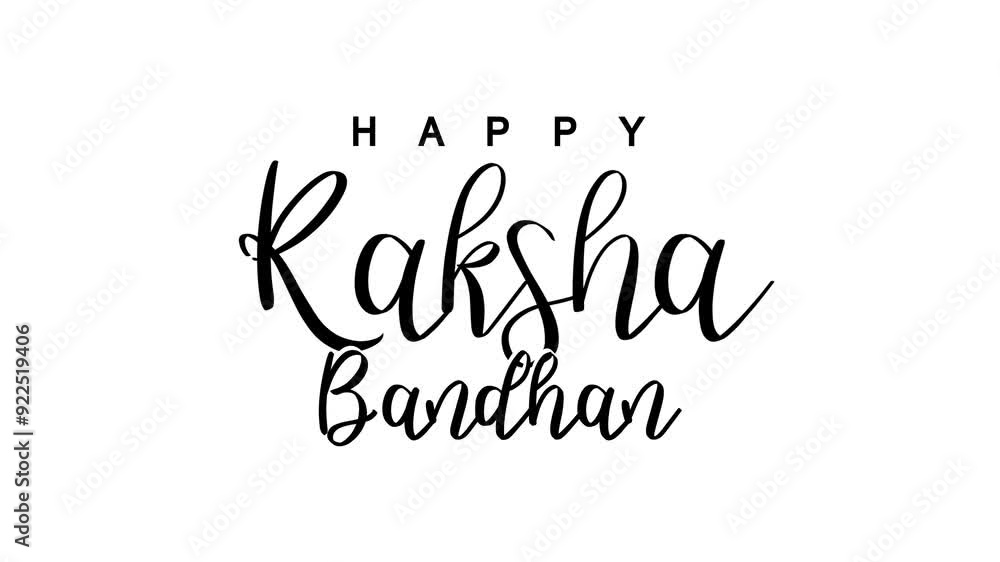 Happy Raksha Bandhan Text Animation. Great for Happy Raksha Bandhan ...