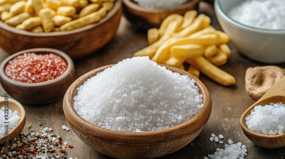 Graphic highlighting the high salt content in processed foods ...