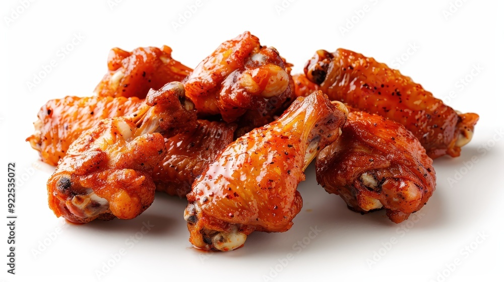 Crispy Chicken Wings Delight in a Professional Studio Setting for ...