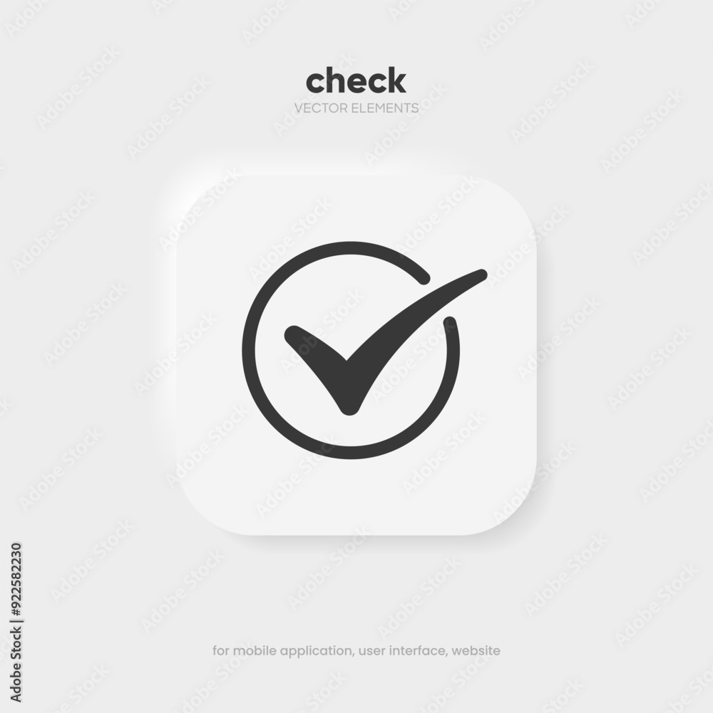 Vektorová grafika „Yes or no icon. Green tick symbol and red cross sign ...