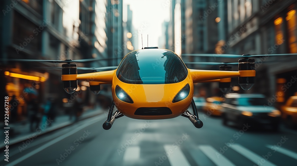 Future of urban air mobility, city air taxi, UAM urban air mobility ...