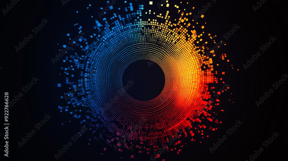 A circular treemap chart representing the divisions within a political ...