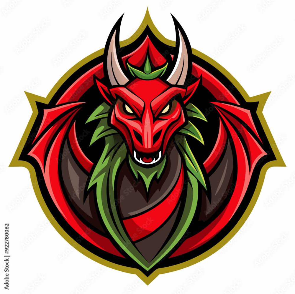 Dragon logo, esport logo, esports logo, dragon symbol, red dragon, emblem, gaming logo, team ...