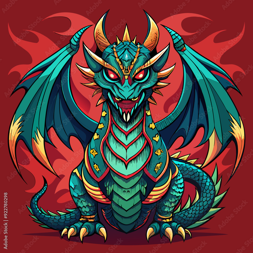 Dragon logo, esport logo, esports logo, dragon symbol, red dragon ...
