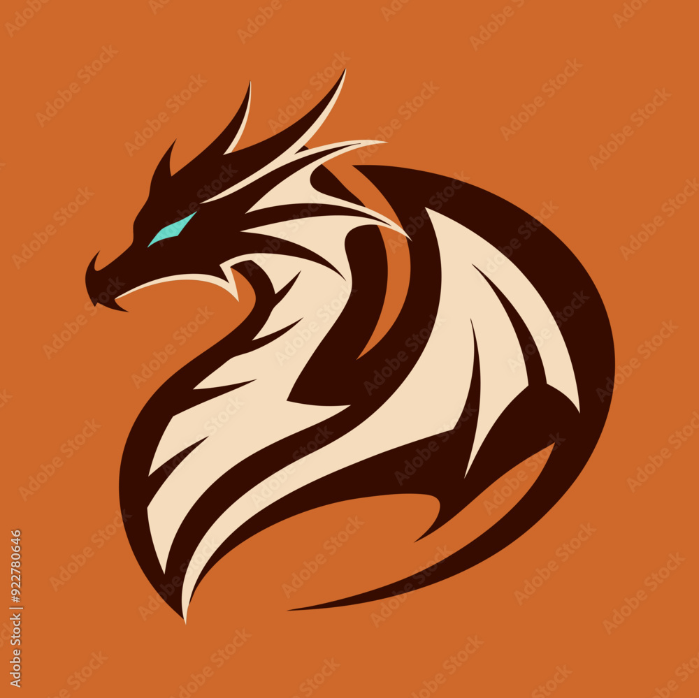 Dragon logo, esport logo, esports logo, dragon symbol, red dragon ...