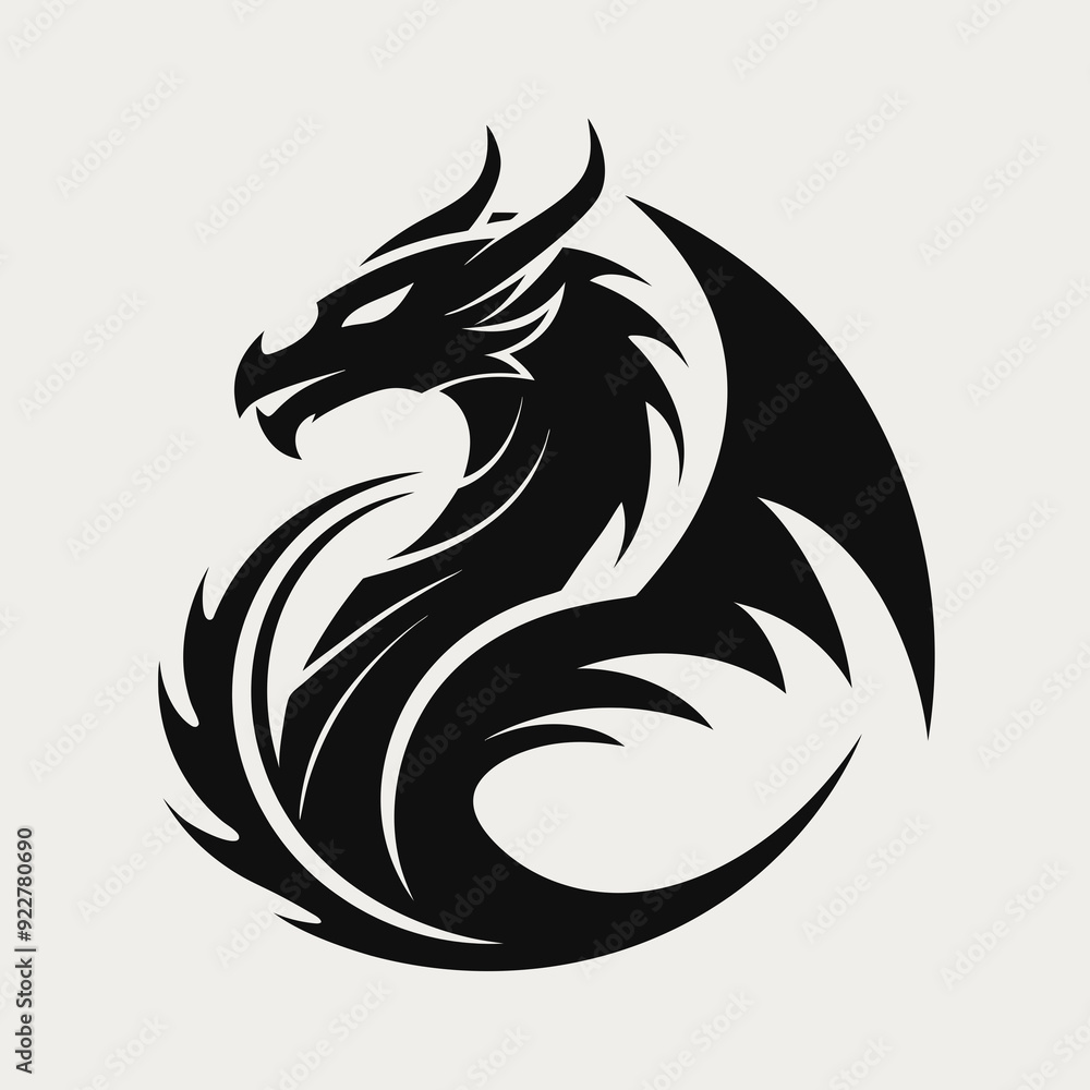 Vecteur Stock Dragon logo, esport logo, esports logo, dragon symbol ...