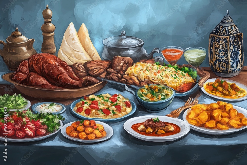 Arabic Cuisine: Middle Eastern traditional lunch. It's also Ramadan ...