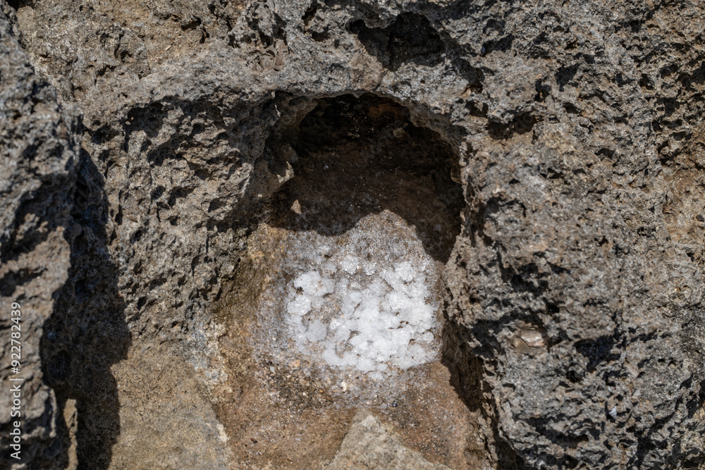 Haloclasty (also called salt weathering) is a type of physical ...