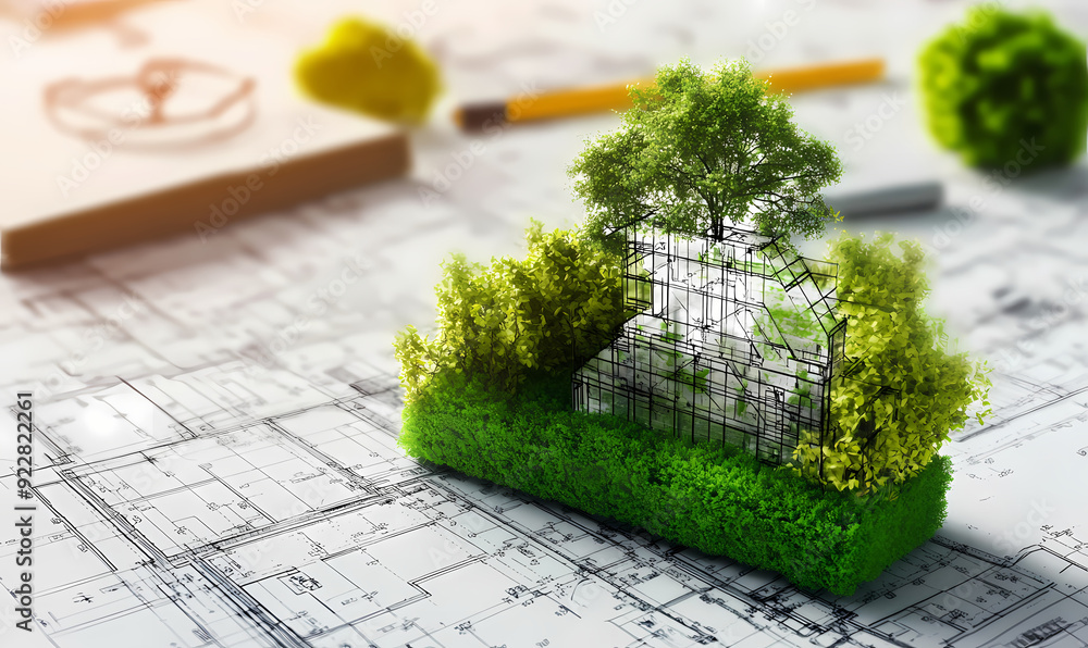 3d Environmental Sustainability in Construction Blueprints ...