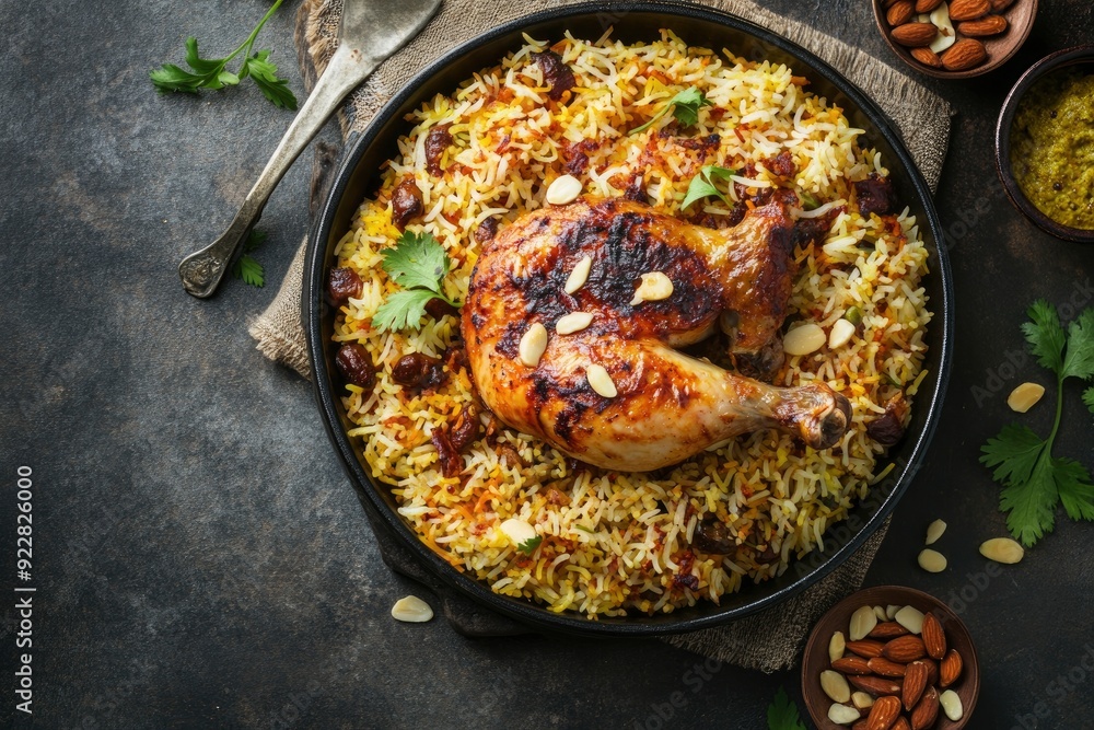 indian meat biryani, Spicy mutton biryani food photography, The ...