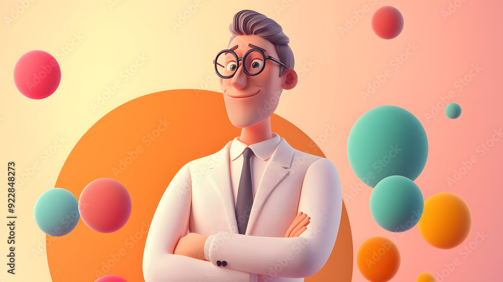 Confident 3D Doctor: A friendly and approachable 3D cartoon doctor ...