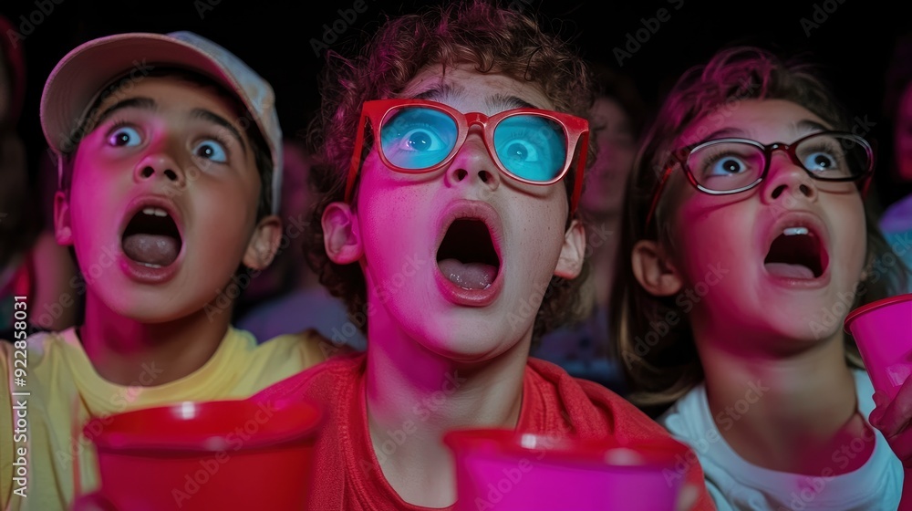 Lgbtq Couple Watching A Horror Movie, Their Reactions In Sync With The ...