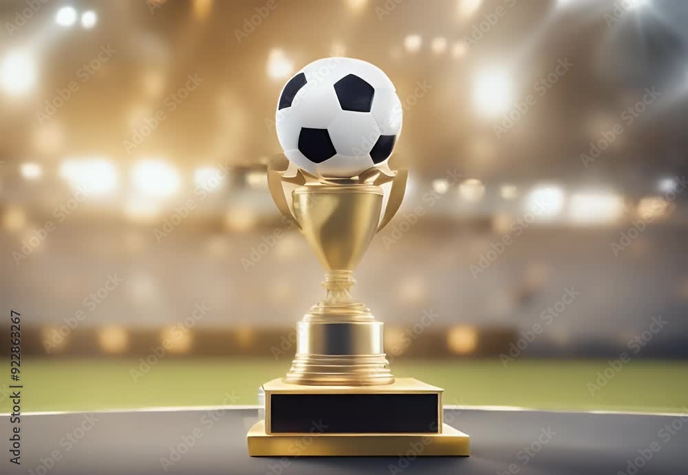 3d rewards football banner holiday sport play gold logotype icon white ...