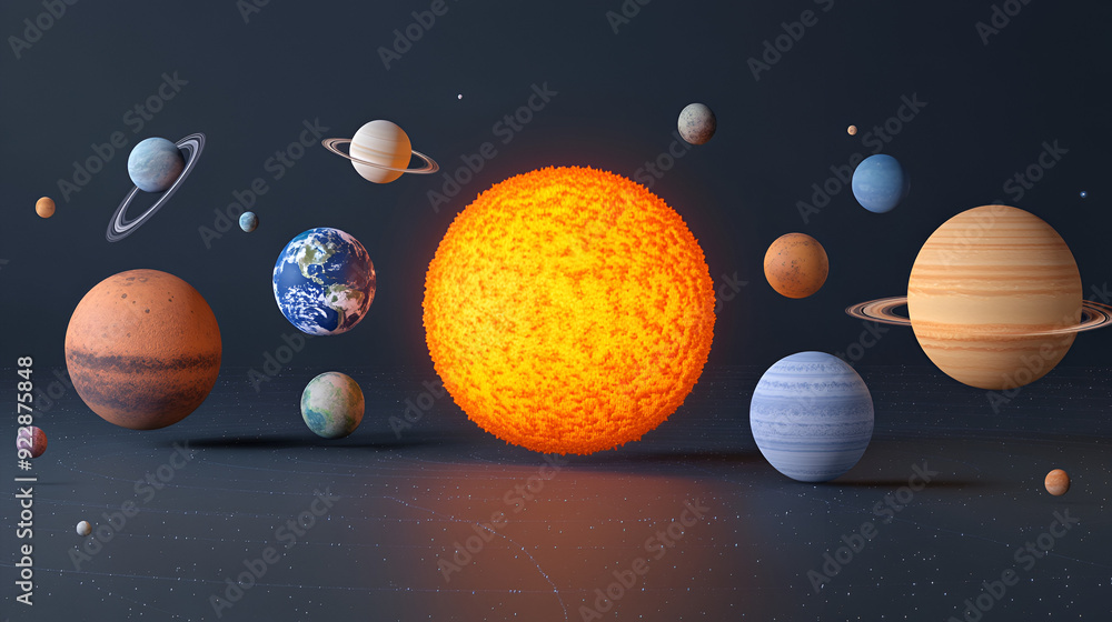 Stunning 3D Render of Planets in Our Solar System with Realistic Detail ...