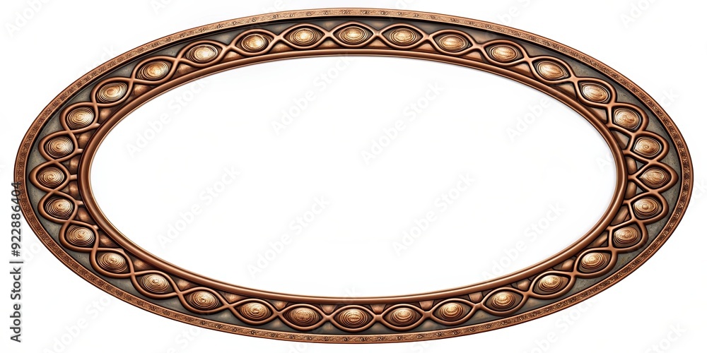 Circle token border frame for virtual tabletop RPG with a copper design ...