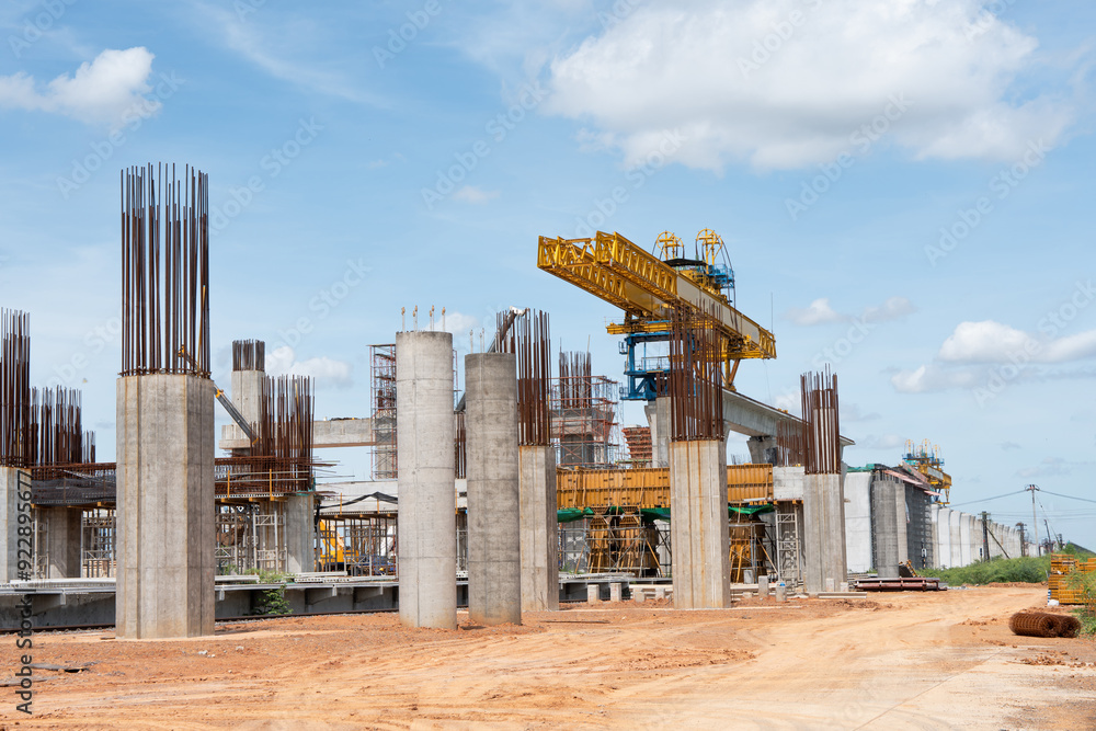 Concrete columns for Concrete bridge pillars of the bridge in China ...