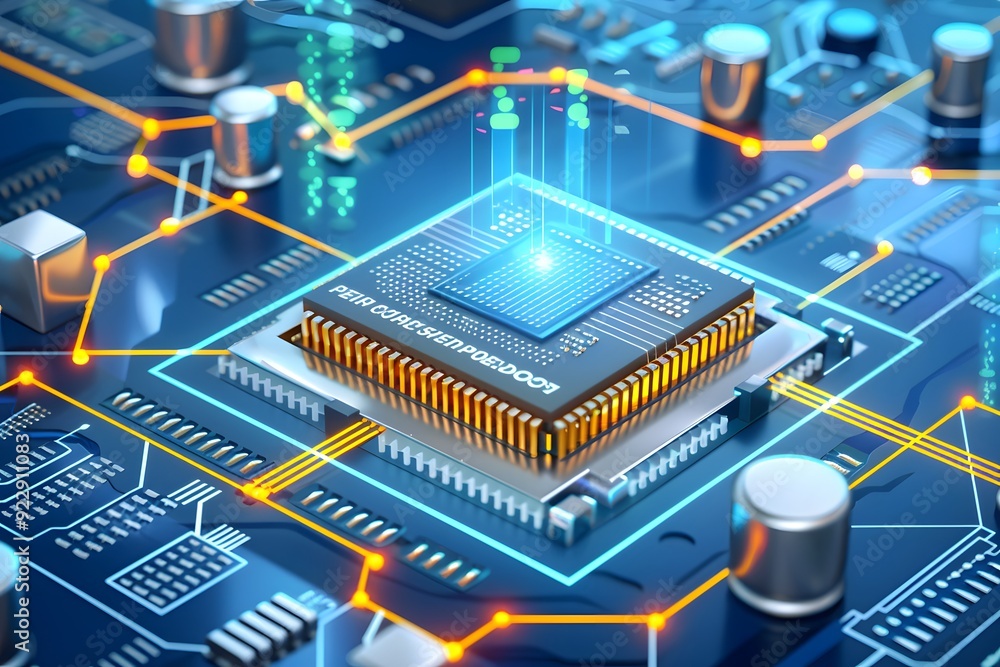 A detailed illustration of CPU manufacturing process steps, from ...