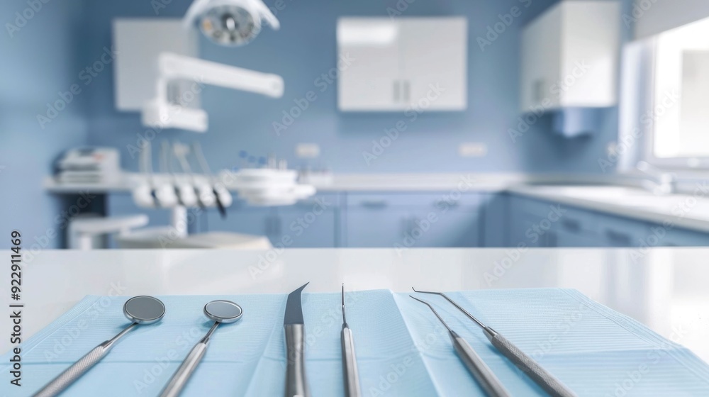 Tooth Extraction Procedure Captured in a Clean Sterile and ...