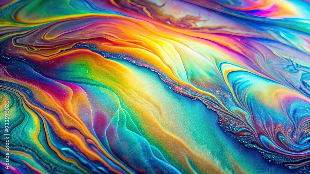 Rainbow ombre pastel oil spill iridescent shiny texture , rainbow ...