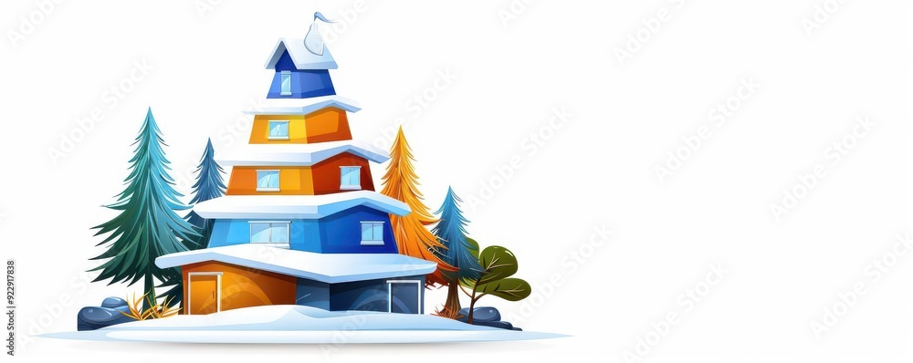 Wealth strategy pyramid in flat design, front view, hierarchy theme ...