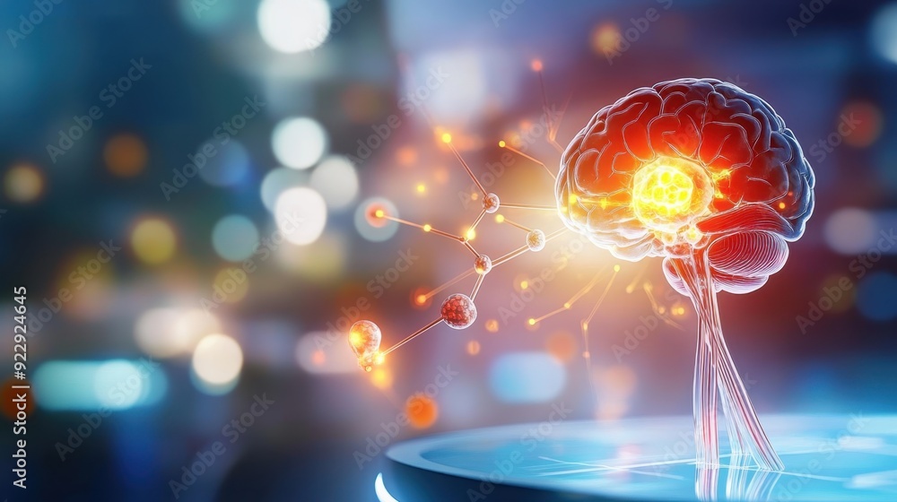 Endocrine System 3D Rendering with Glands and Hormone Regulation - Flat ...