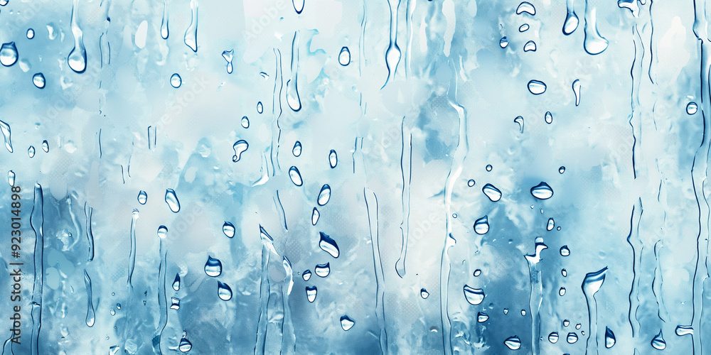 Raindrops on a window for rainy weather, Aqua drops texture of rain ...