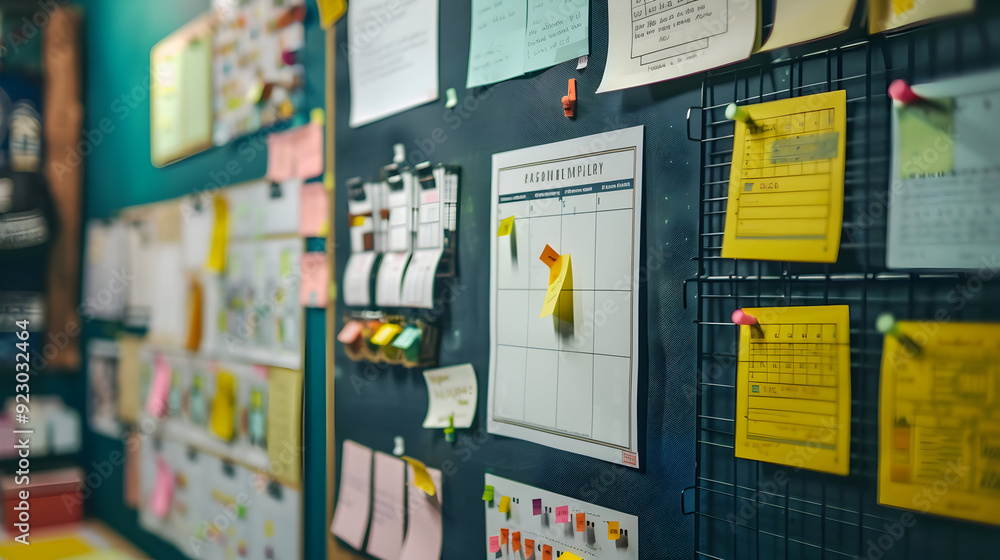 Event Planner's Wall: Covered in event theme ideas, seating charts, and ...