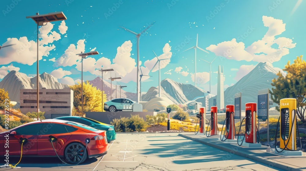 Showcase the role of electric vehicles in reducing global dependence on ...