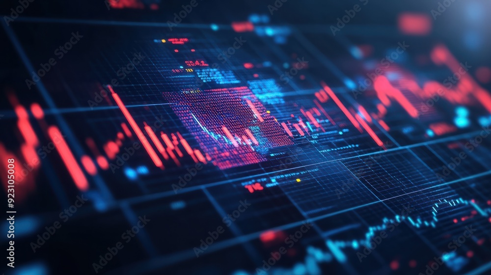 Market chart of business increase stock graph or investment financial ...