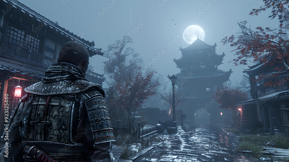 Ancient Ruined Castles and Dark Fortresses Standing Amidst a Barren ...