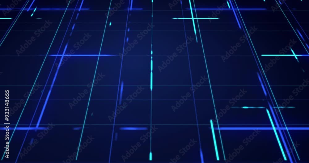 Technology advanced grid flowing background 4K. Corporate geometry ...