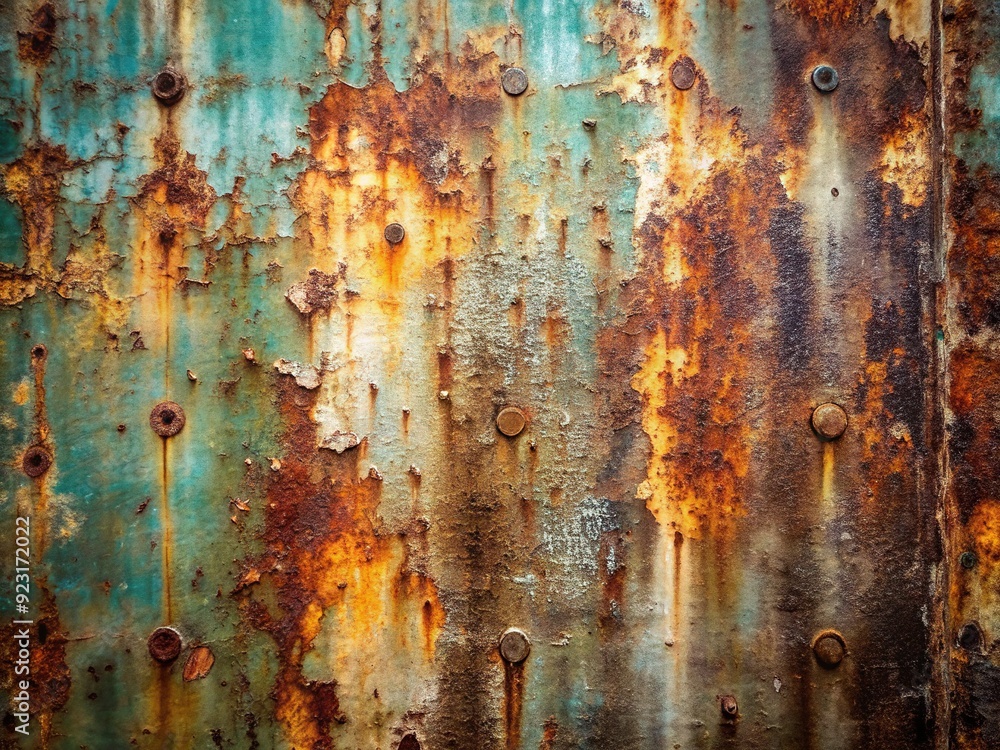 Rustic metallic background featuring a heavily textured, distressed ...