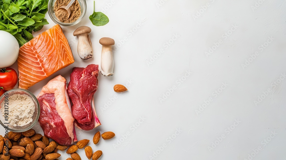 A nutrition chart showing daily protein intake goals met with a ...