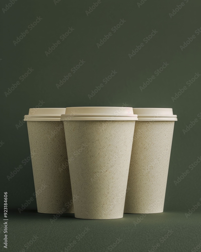 mockup biodegradable cups eco-friendly cup designs with realistic ...