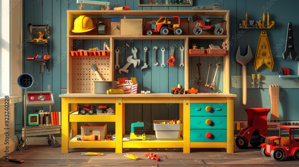 Imaginative Play Child's Toy Workbench and Tools in Creative ...