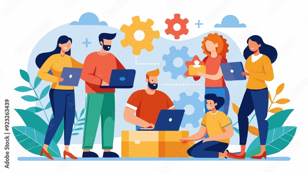 Building on each other's strengths to achieve common goals. This image ...