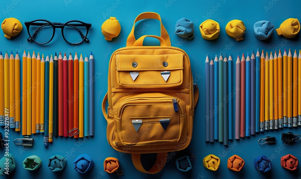 back to school concept unleash creativity,productivity with this ...