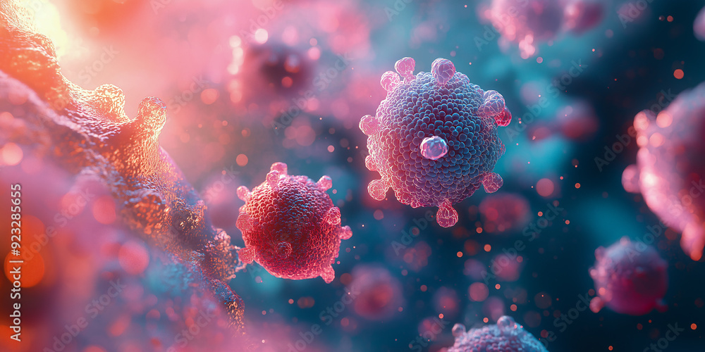 Cancer cells, abnormal cells stand out compared to normal cells ...