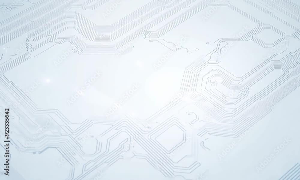Tech Pathways: A close-up of a white circuit board, its intricate ...