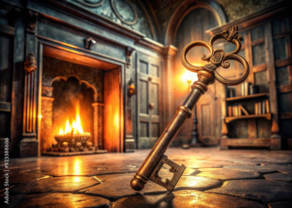 antique copper key mysterious old mansion hidden rooms secret passages ...