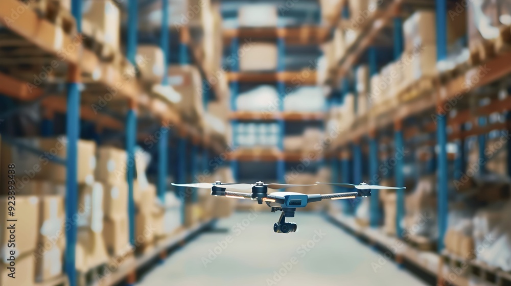 Innovative Industrial Solution Autonomous Drone Delivering Parts in ...