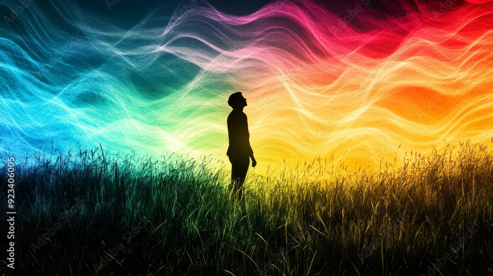 Stunning visualization of the electromagnetic spectrum displaying ...