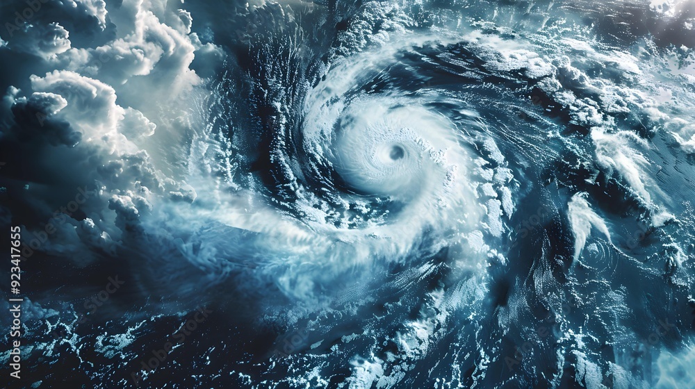 Photo & Art Print Super Typhoon, tropical storm, cyclone, hurricane ...