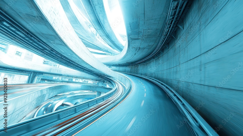 Abstract transport logistics design, featuring intricate patterns of ...