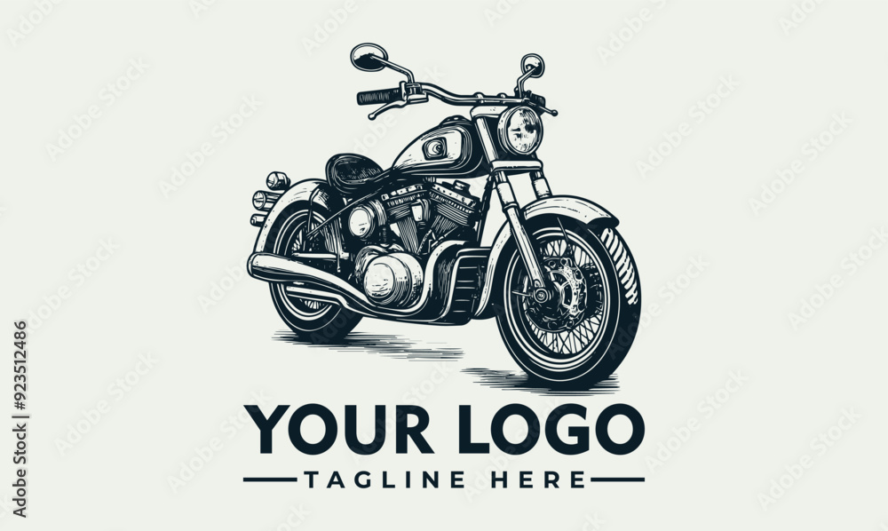 Vector logo motorcycle detailed drawing motorcycle detailed drawing ...