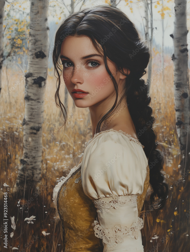 Snow White fairy tale character depiction - Generative AI Stock Photo ...