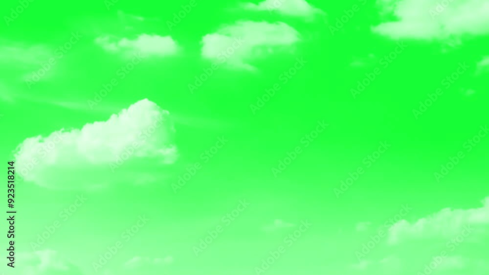 Animated Clouds Moving Fast on Green Screen, Cloud green screen video effect, Animated Clouds ...