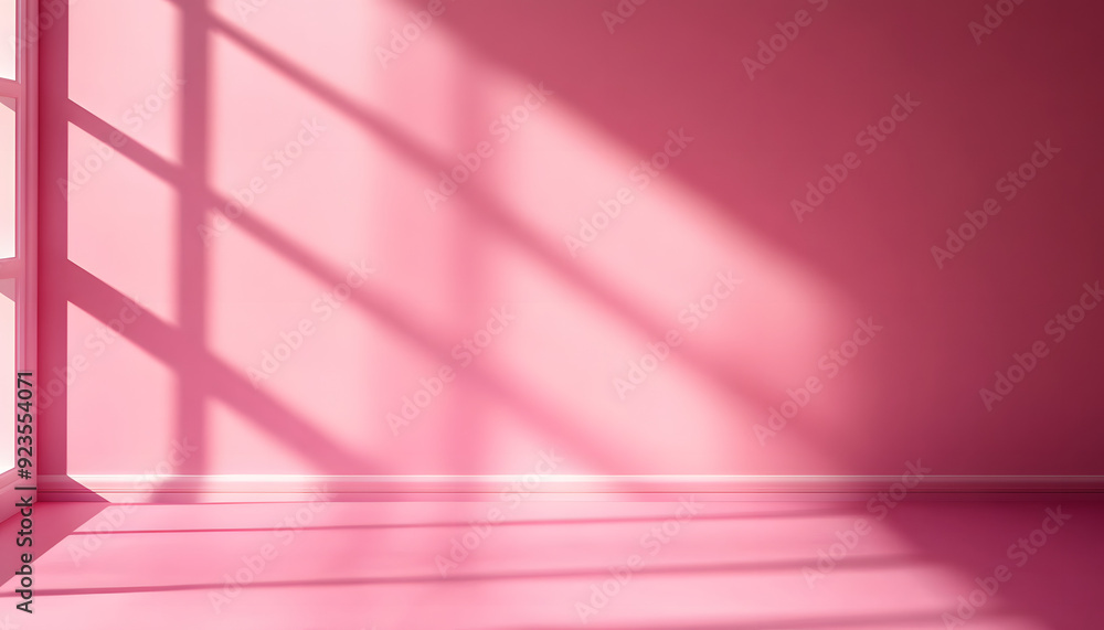 Wall interior background, studio and backdrops show products. with ...
