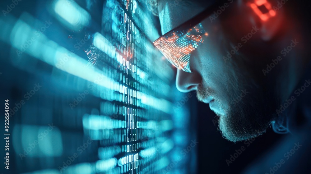 Cyber guardian overseeing malware detection mechanisms, cybersecurity ...