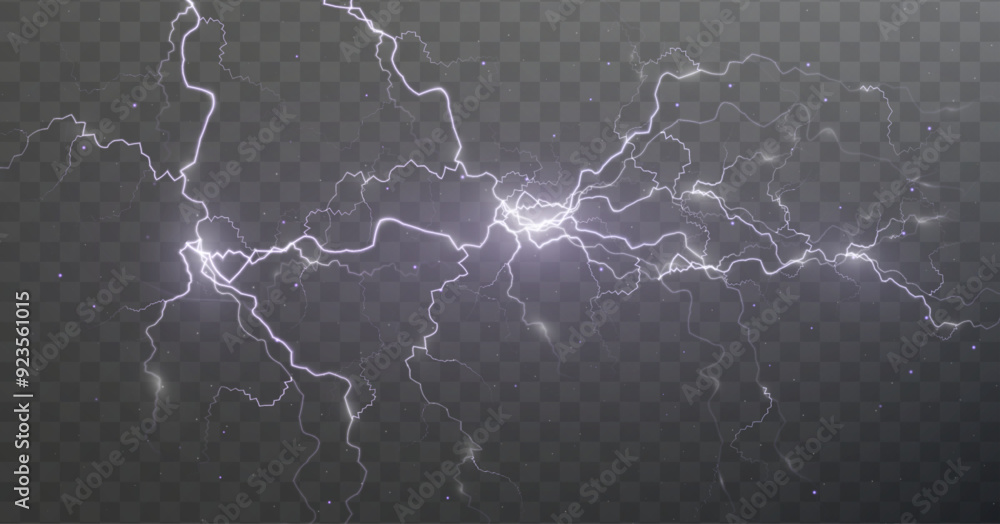 Light pink isolated vector lightning png. Magic light abstract lines ...